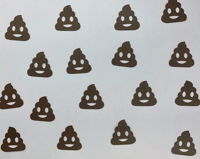 Poop Emoji Confetti - Emoji Confetti - Poop Birthday Party Decorations ...