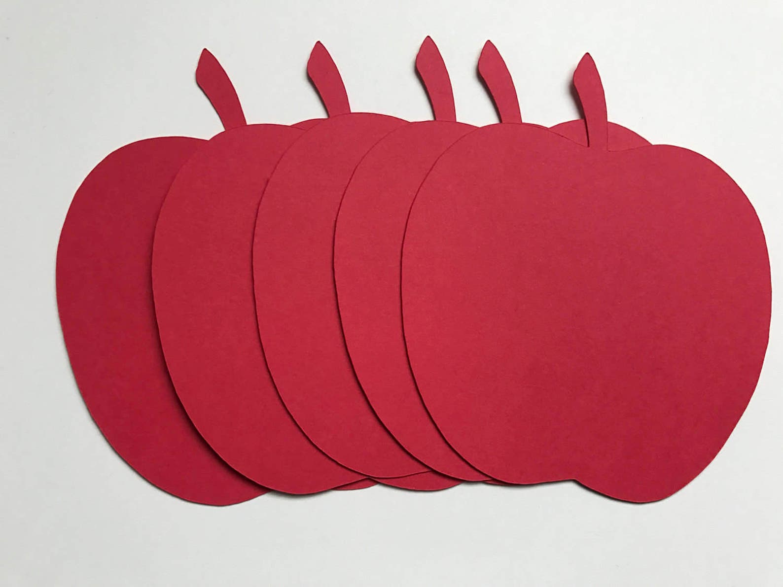 Red Apple Die Cuts Apple Decorations Teacher Decorations - Etsy