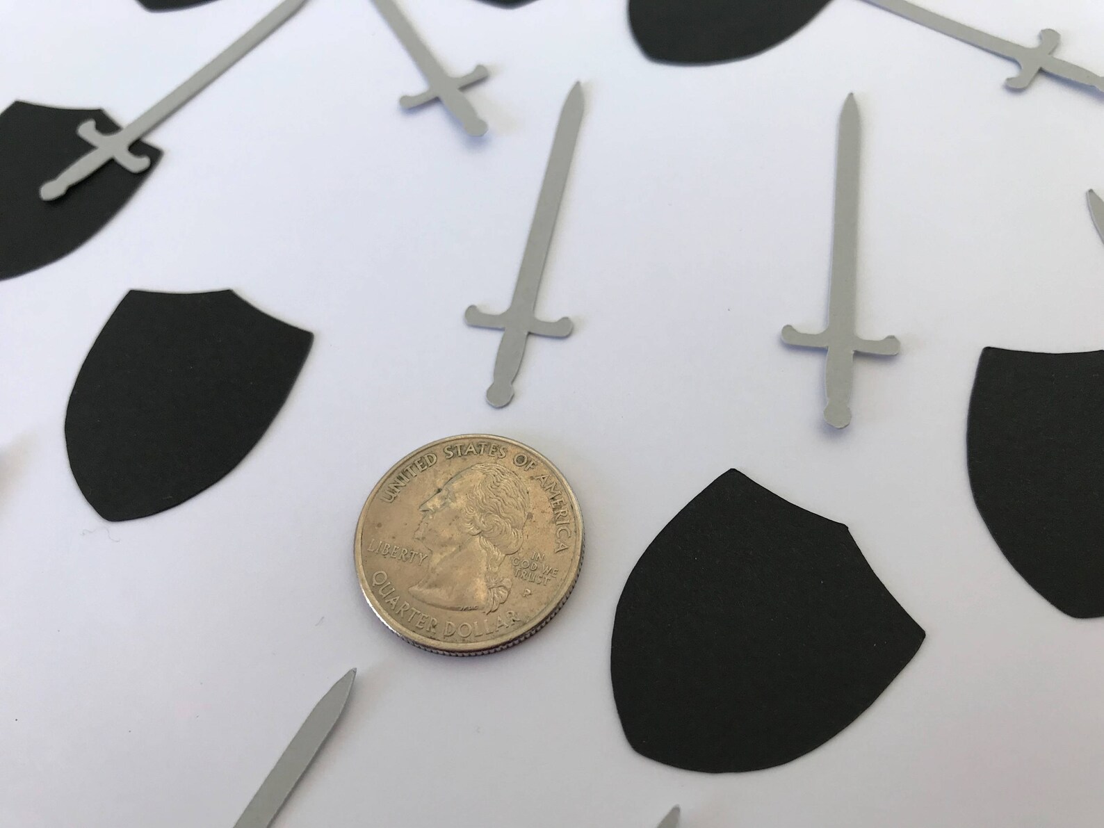 Shield and Sword Confetti - Castle Birthday Party - Castle Baby Shower ...