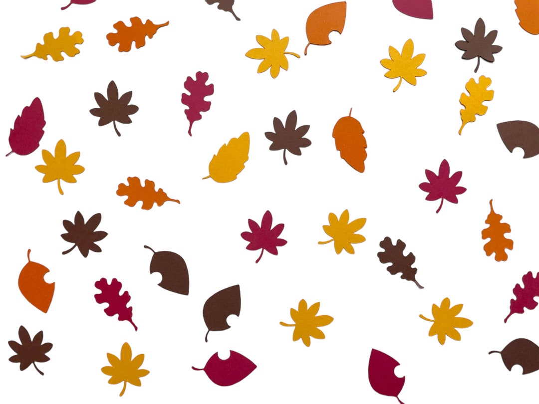 Fall Leaf Confetti - Fall in Love Decor - Fall Baby Shower Confetti ...