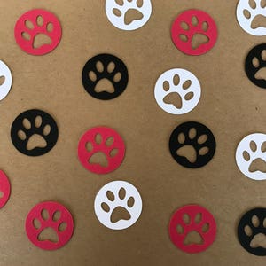 Paw Print Confetti - Paw Print Decorations - Puppy Party Decor - Puppy ...
