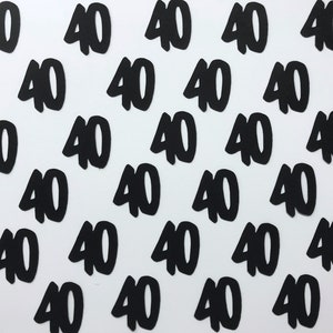 40 Confetti - 40th Birthday Confetti - 40th Birthday Party Decor - Over ...