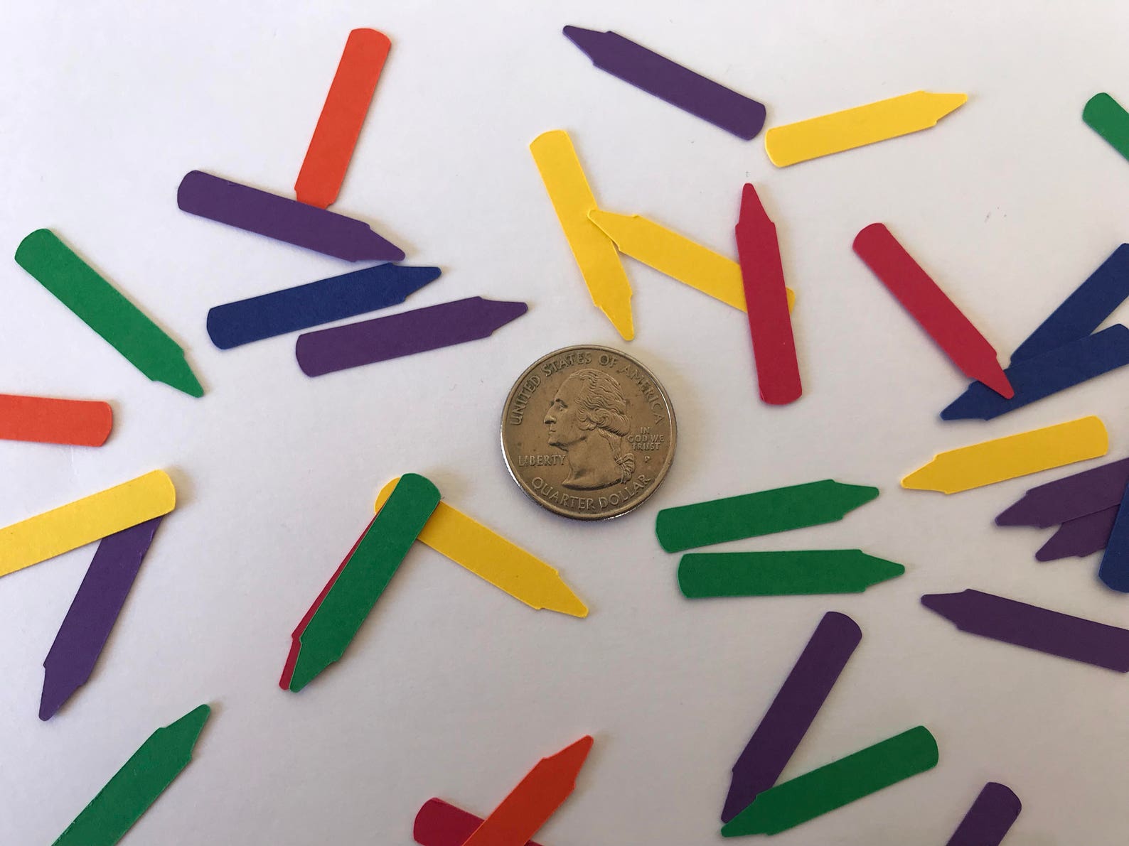 Primary Color Crayon Confetti Crayon Decor Coloring Party | Etsy