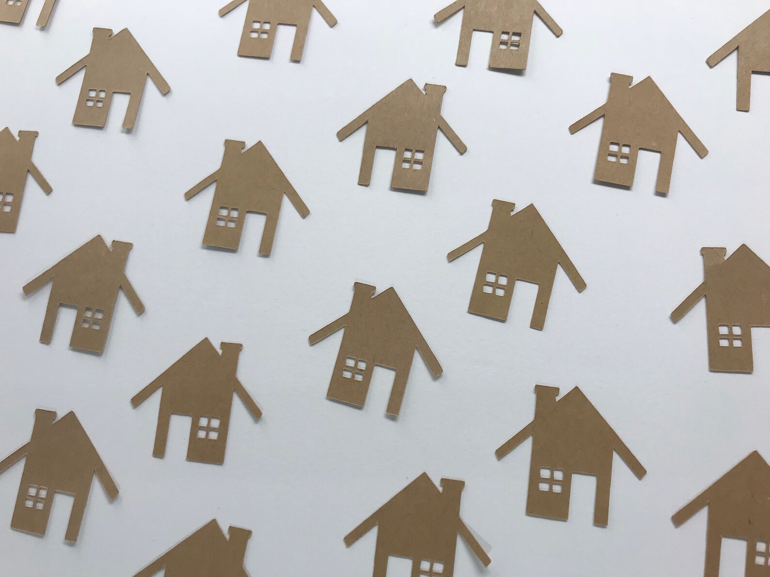 Kraft House Confetti Housewarming Party Decor House | Etsy