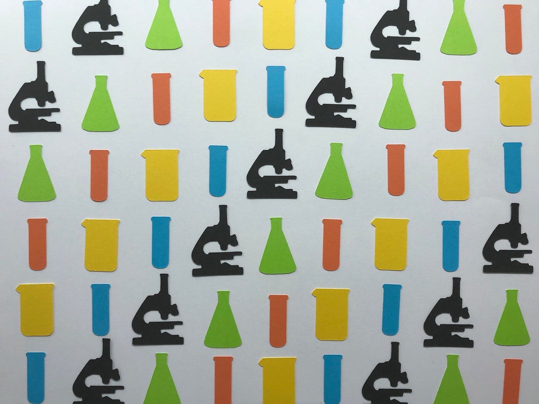 Science Confetti - Scientist Confetti - Microscope Decor - Beaker Decor ...