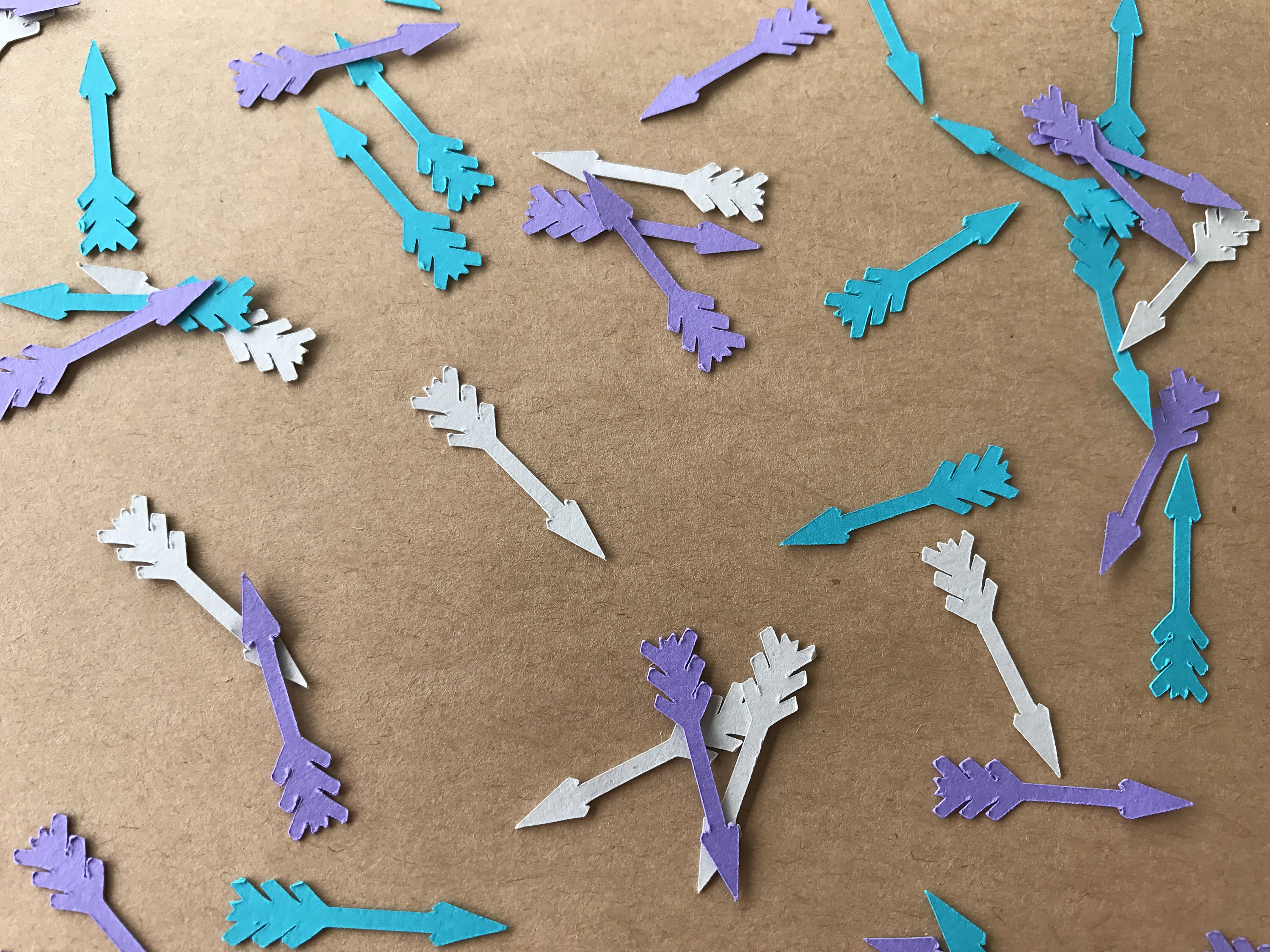 Teal Purple and Grey Arrow Confetti Arrow Decor Tribal - Etsy UK