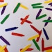 Primary Color Crayon Confetti Crayon Decor Coloring Party - Etsy