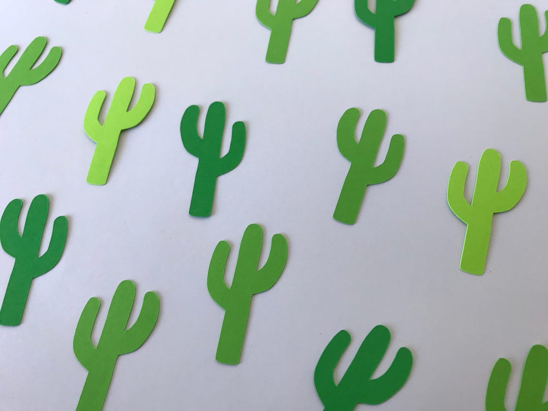 Green Cactus Confetti - Fiesta Decor - Fiesta First Birthday Party ...