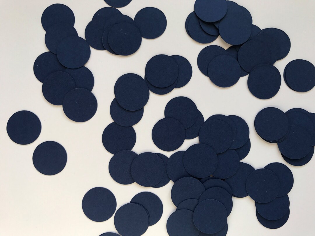 Navy Dot Confetti Navy Birthday Party Decorations Blue - Etsy