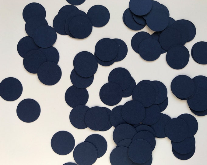 Navy Dot Confetti Navy Birthday Party Decorations Blue Birthday Party ...