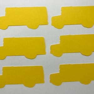 Yellow School Bus Die Cuts - School Bus Decorations - Teacher ...