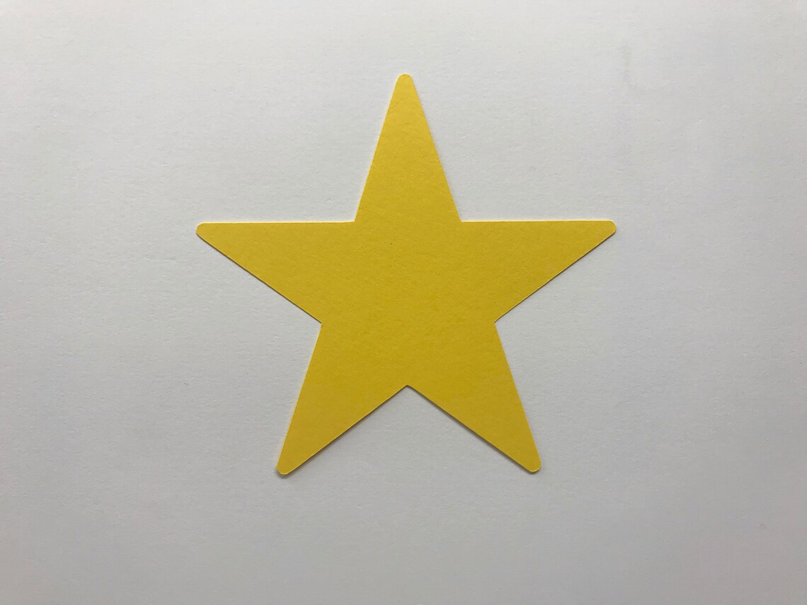 Yellow Star Die Cuts Star Decorations Twinkle Twinkle - Etsy