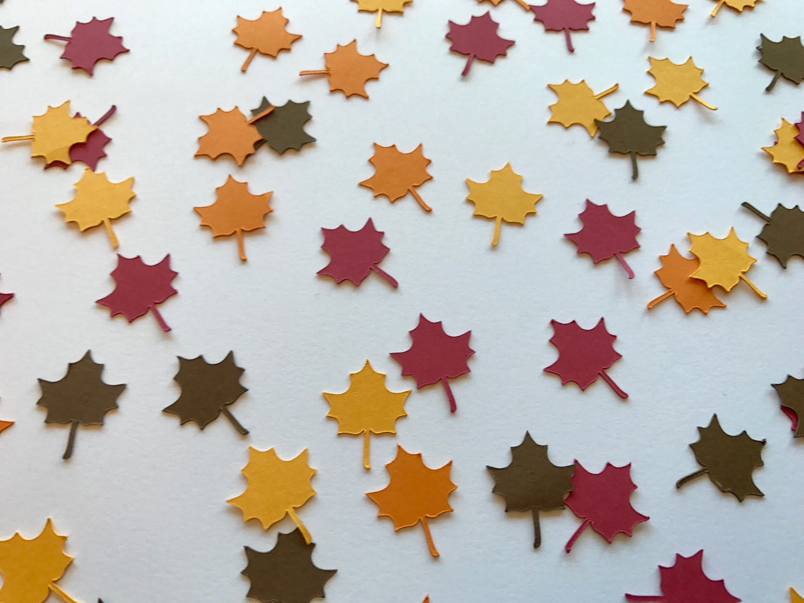 Leaf Confetti Fall Confetti Fall Party Decor Fall in | Etsy