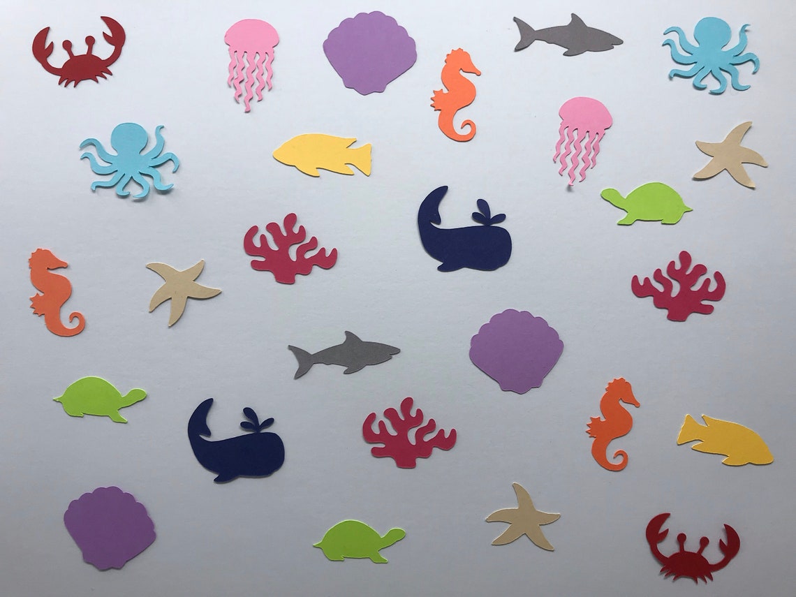 Ocean Confetti Under the Sea Confetti Sea Animal Confetti | Etsy