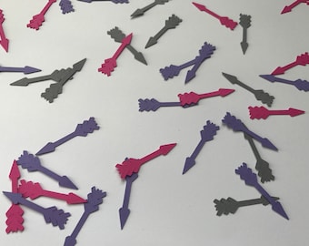 Navy Mint and Grey Arrow Confetti Tribal Party Decorations