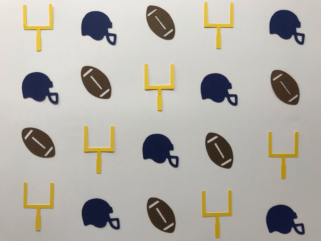 Football Confetti - Football Birthday Party Decor - Football Baby ...