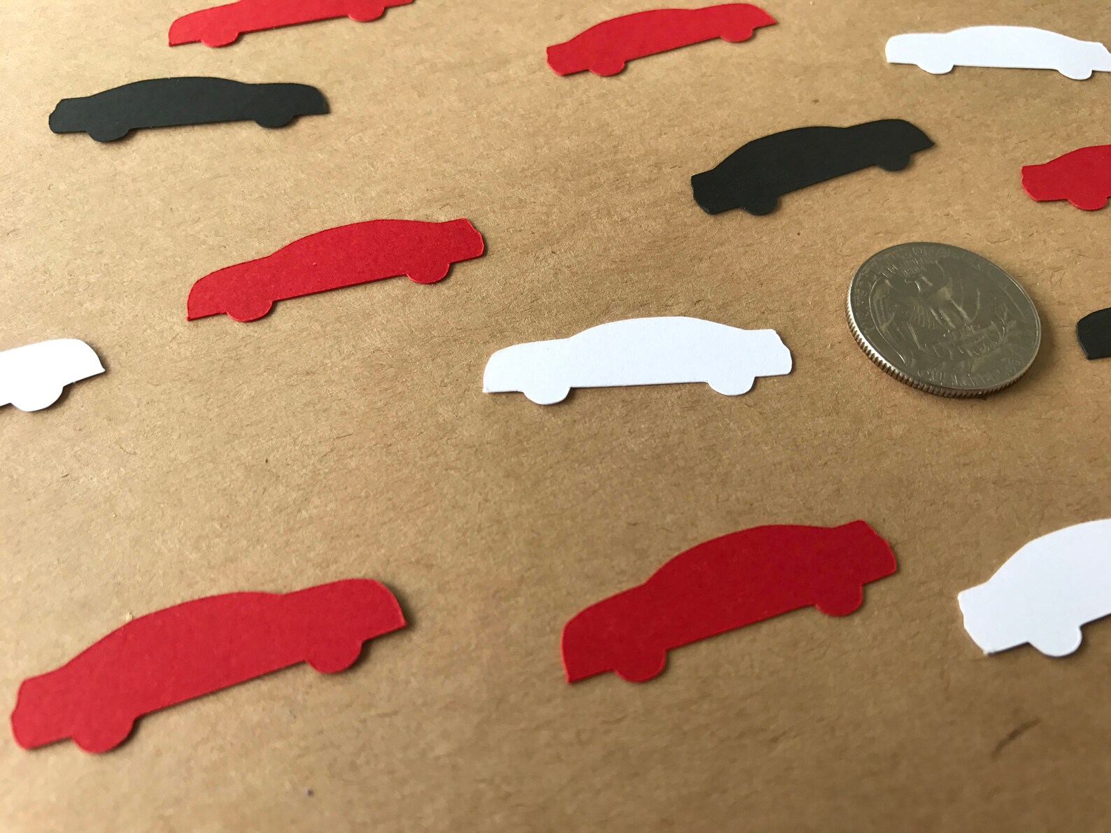 Red Black and White Car Confetti Racing Car Birthday Party - Etsy