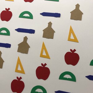 School Confetti - Back to School Party Decor - Teacher Confetti ...