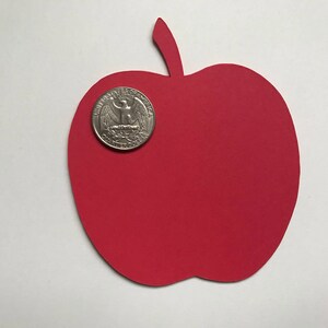 Red Apple Die Cuts - Apple Decorations - Teacher Decorations - Back to ...