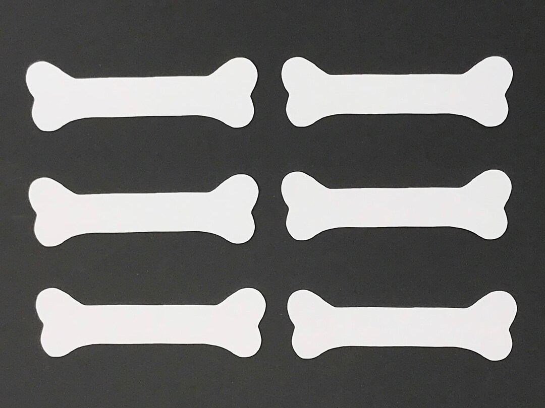 White Bone Diecuts - Bone Die Cuts - Puppy Party Decor - Dog Party ...