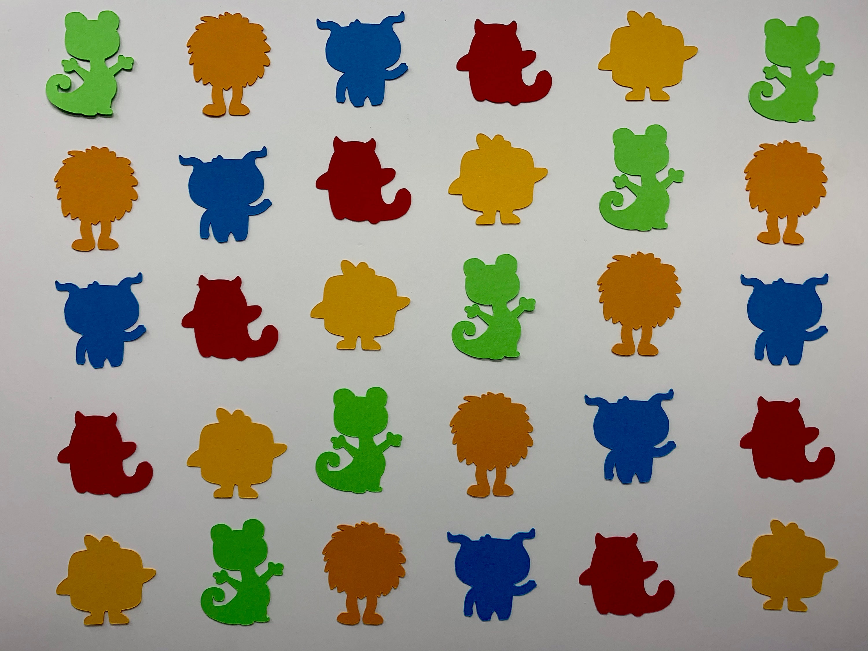 Bright Monster Confetti Monster Baby Shower Decor Monster - Etsy