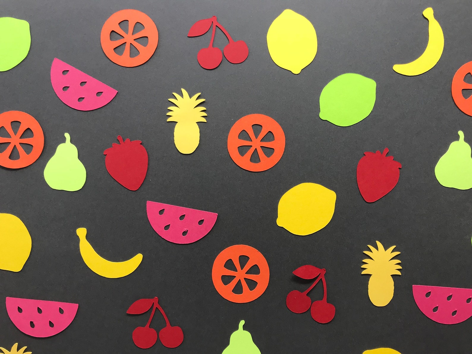 Tutti Frutti Confetti Fruit Confetti Twotti Frutti Party - Etsy