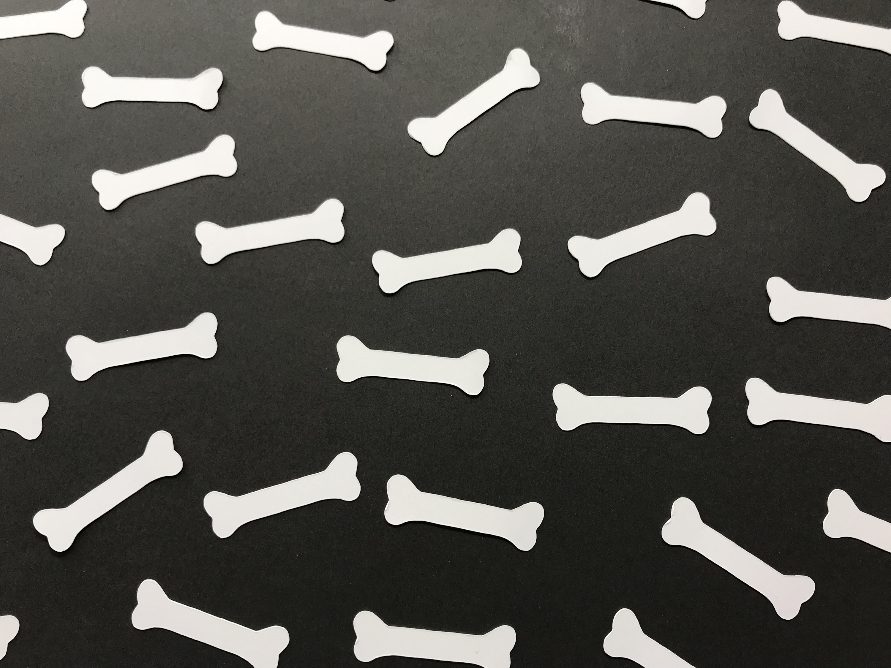 White Bone Confetti Puppy Party Decorations Dog Bone | Etsy