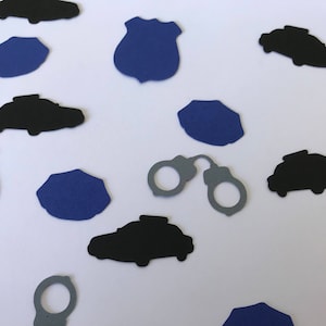 Police Confetti - Police Birthday Party Decor - Boy Birthday Party ...