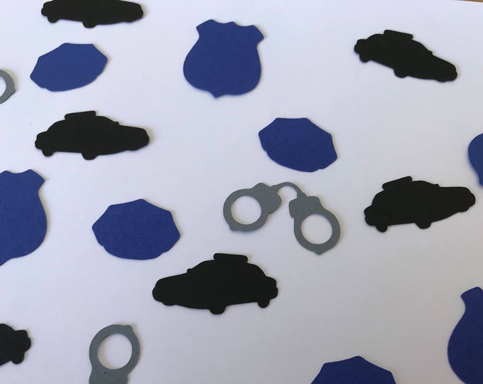 Police Confetti Police Birthday Party Decor Boy Birthday - Etsy
