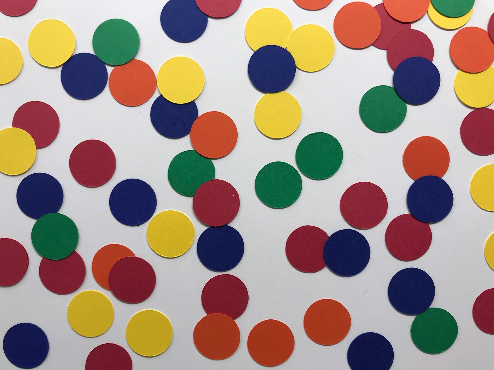 Primary Color Confetti Rainbow Colors Confetti Rainbow | Etsy