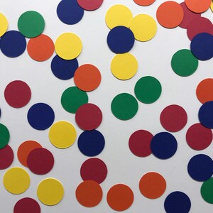 Primary Color Confetti - Rainbow Colors Confetti - Rainbow Baby Shower ...