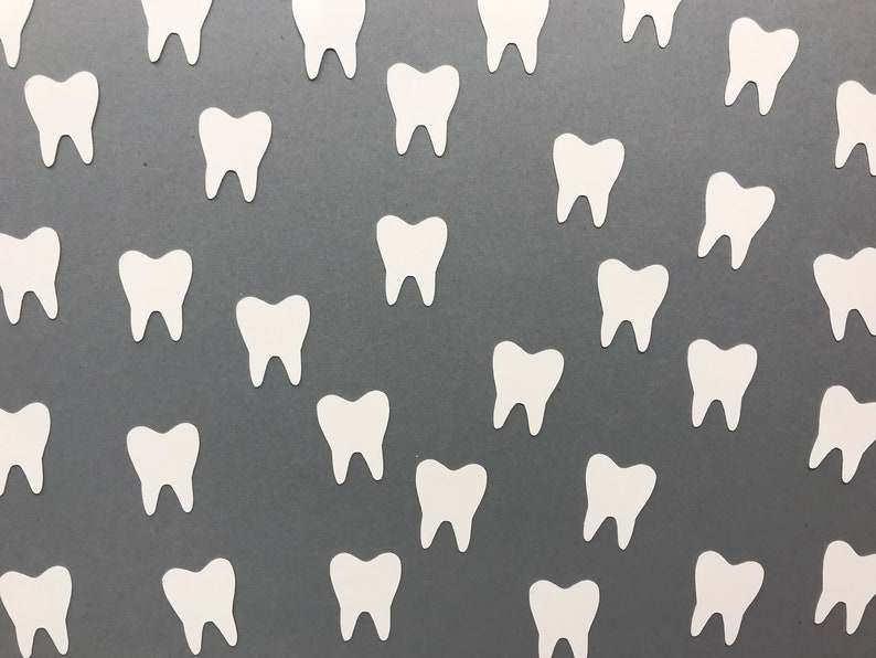 White Teeth Confetti Dentist Confetti Tooth Fairy Confetti - Etsy