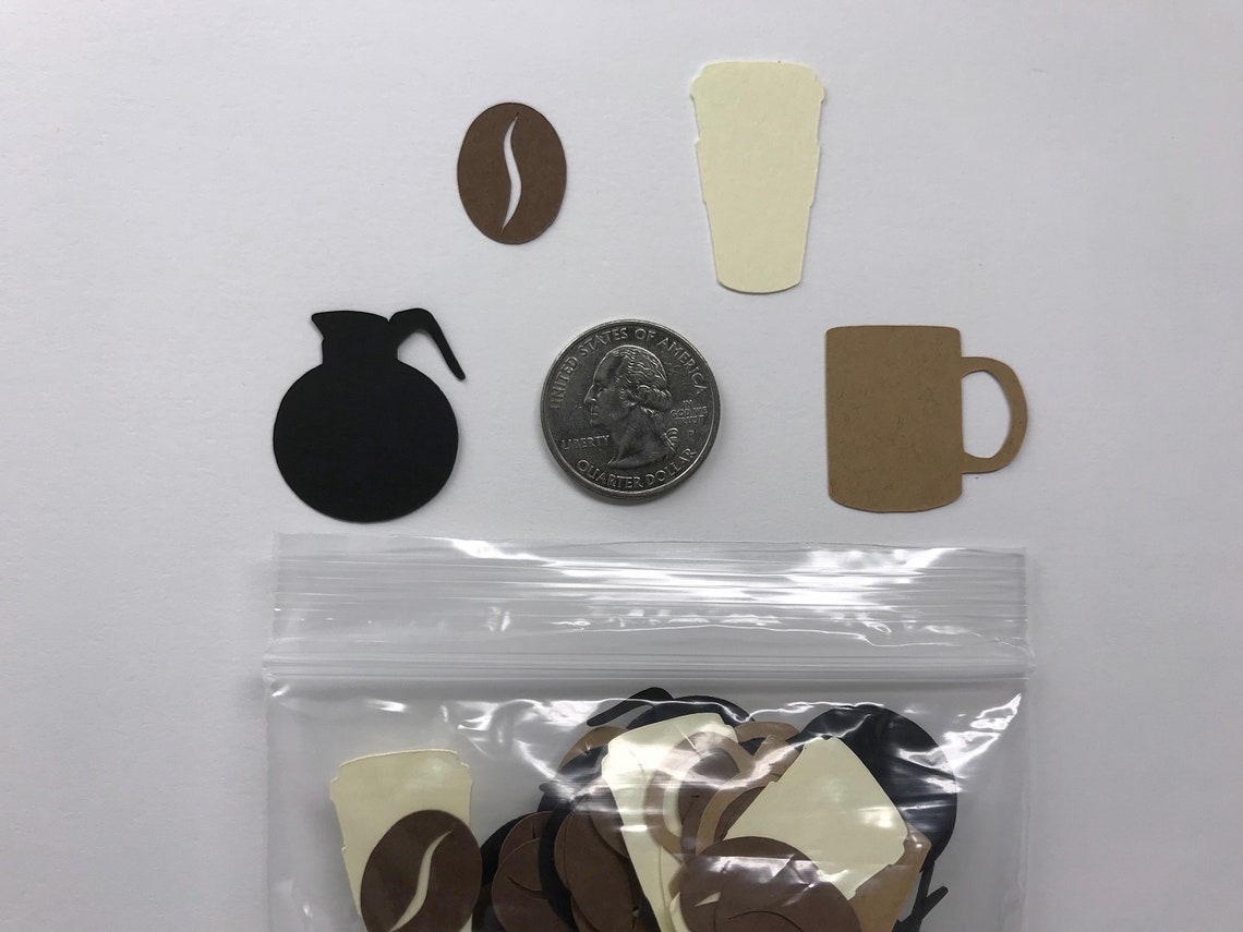 Coffee Confetti - Coffee Party Decor - Coffee Birthday Party - Coffee ...