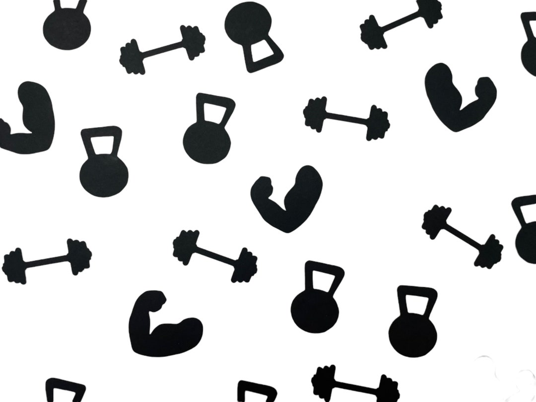 Gym Confetti - Work Out Confetti - Weight Lifting Confetti - Gym Decor ...