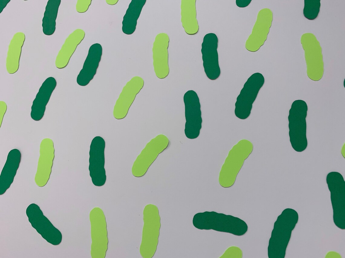 Green Pickle Confetti - Pickle Birthday Party Supplies - Pickle Baby ...
