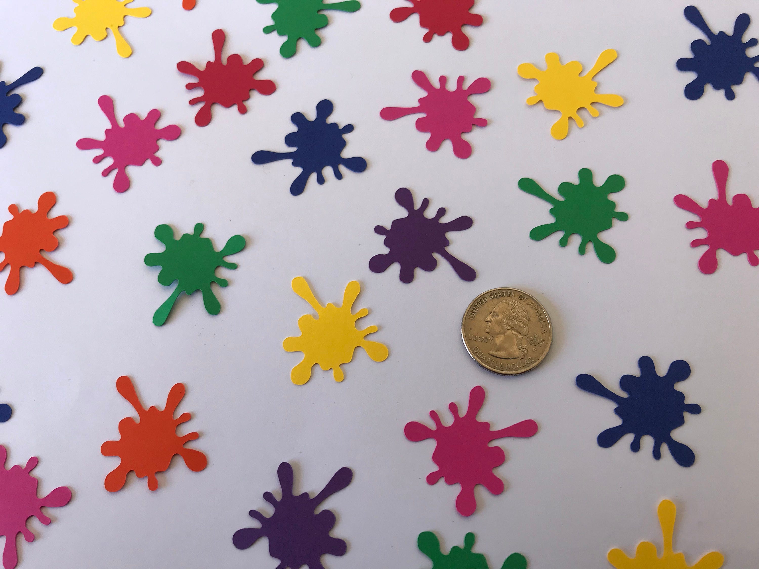 Paint Splatter Confetti Paint Confetti Art Party Decor - Etsy Ireland