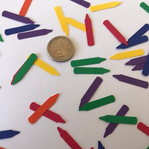 Primary Color Crayon Confetti Crayon Decor Coloring Party - Etsy