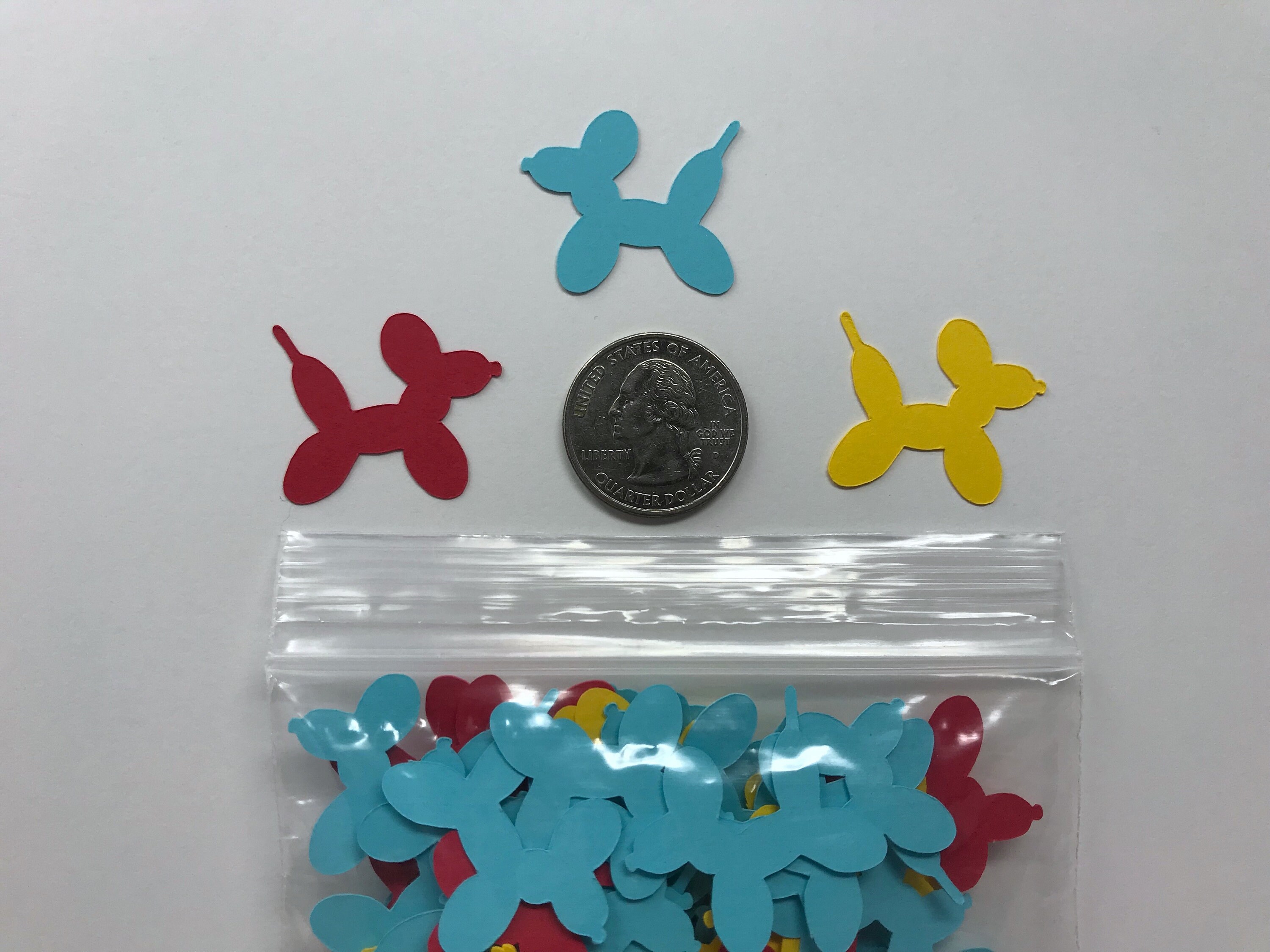 Balloon Animal Confetti Balloon Animals Circus Confetti - Etsy