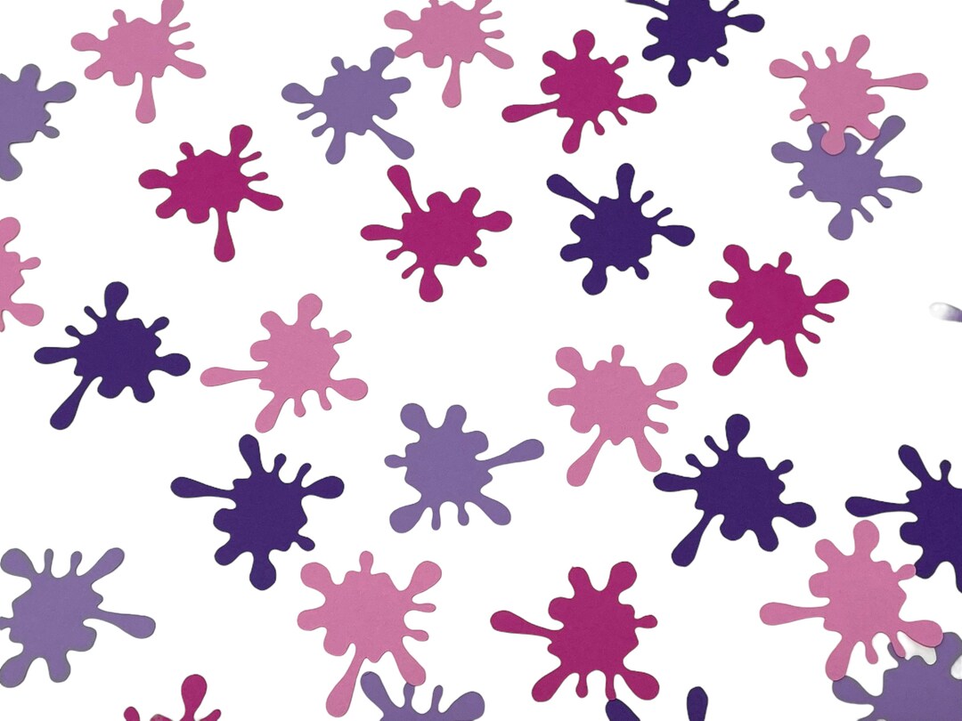 Paint Confetti - Pink and Purple Paint Confetti - Paintball Party ...