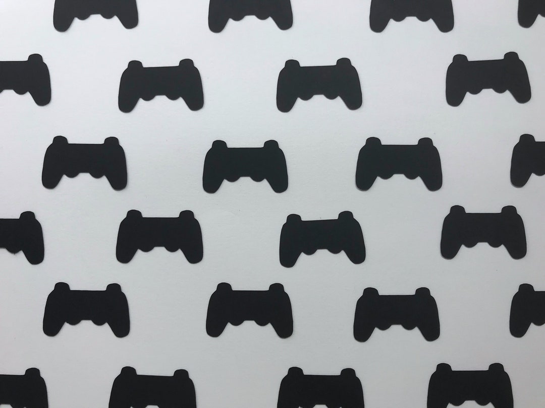 Black Video Game Controller Confetti - Video Game Confetti - Video Game ...