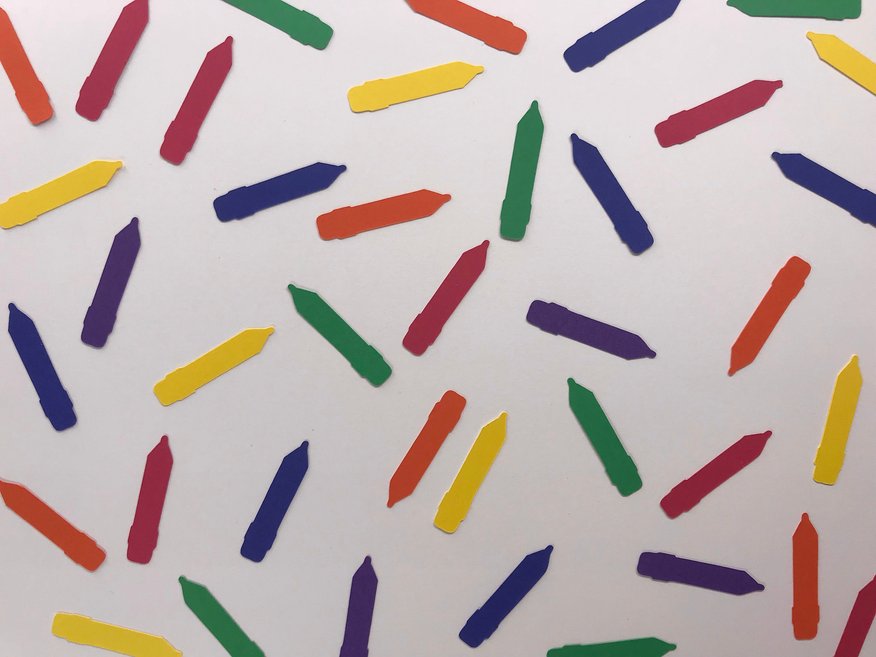 Pencil Confetti Colored Pencil Confetti Art Party | Etsy
