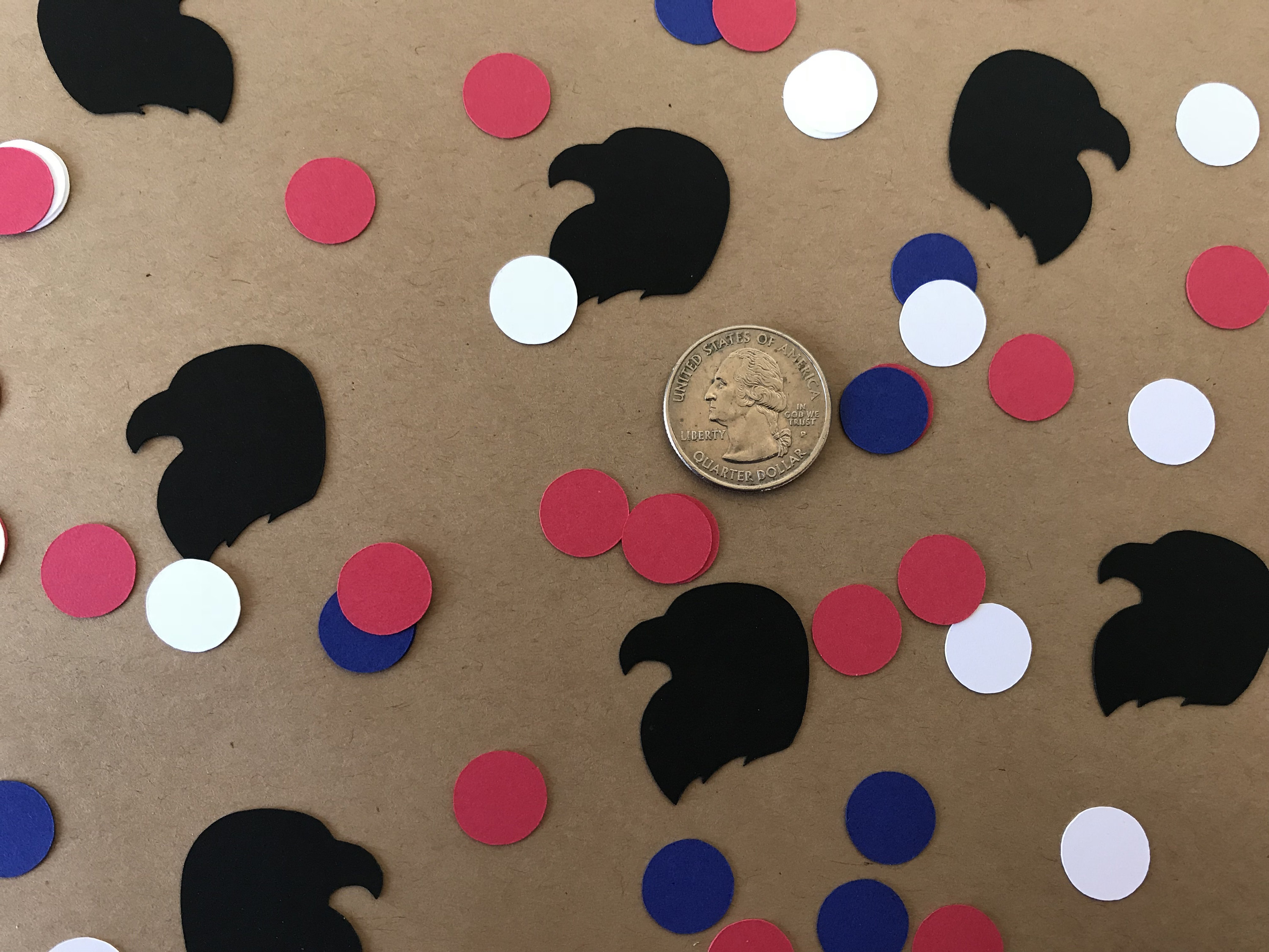 Patriotic Confetti Bald Eagle Confetti 4th of July | Etsy
