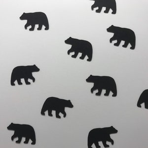 Brown Bear Confetti - Black Bear Confetti - Bear Decor - Lumberjack ...