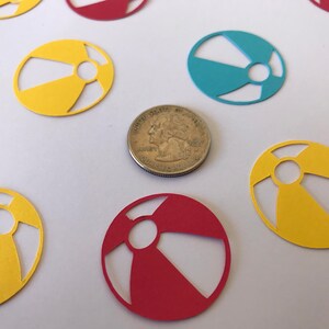 Red, Yellow, & Blue Beach Ball Confetti - Beach Ball Decor - Beach ...
