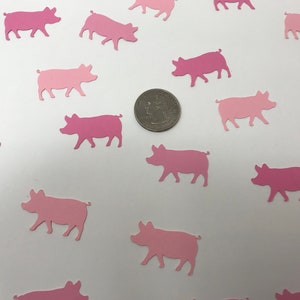Pink Pig Confetti - Pig Decorations - Pig Birthday Party - Farm ...