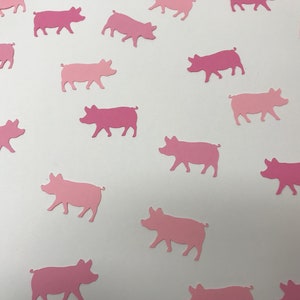 Pink Pig Confetti - Pig Decorations - Pig Birthday Party - Farm ...