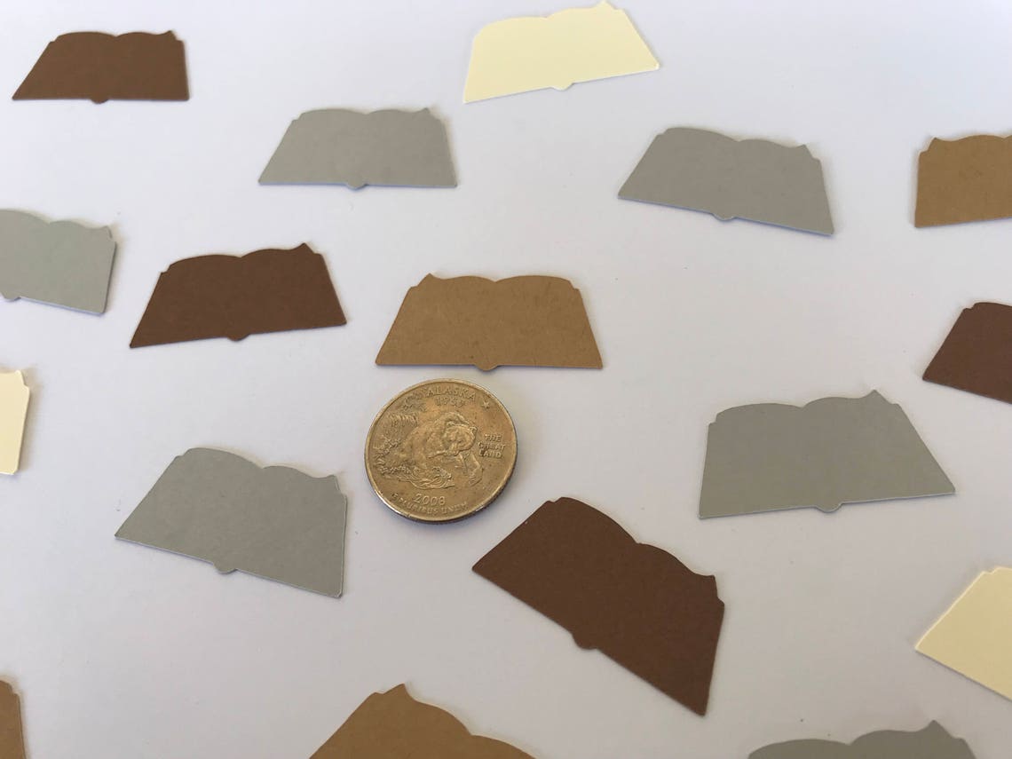 Book Confetti Open Book Confetti Reading Confetti Book - Etsy