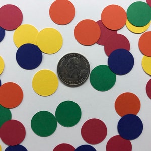 Primary Color Confetti - Rainbow Colors Confetti - Rainbow Baby Shower ...