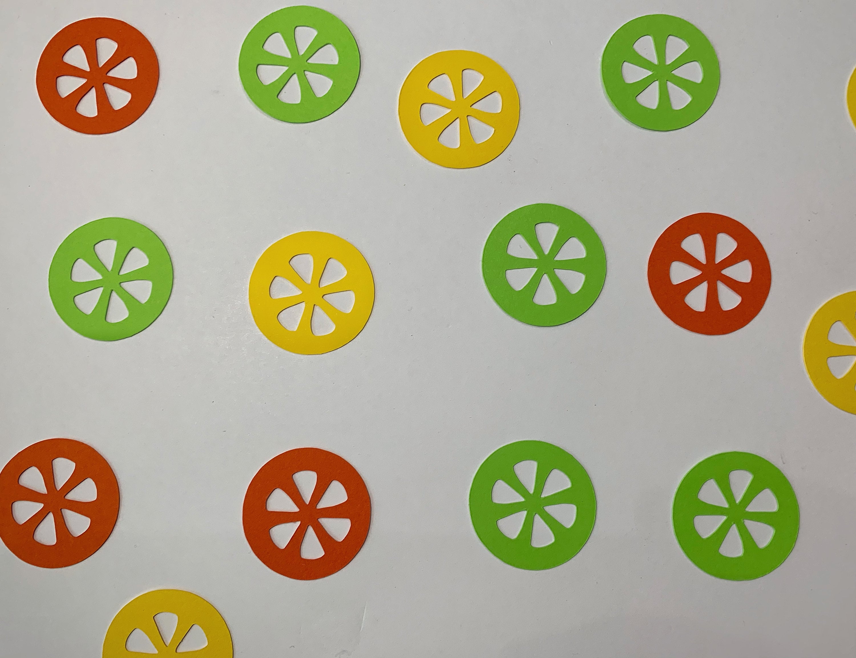 Fruit Slice Confetti Citrus Confetti Lemon Lime and | Etsy