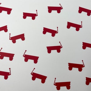 Red Wagon Confetti - Little Red Wagon Party - Little Red Wagon ...